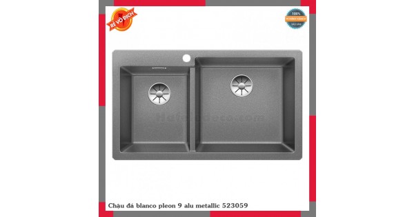 Chậu đá blanco pleon 9 alu metallic 523059 Chính Hãng Tại Tphcm