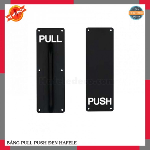 BẢNG PULL PUSH ĐEN HAFELE Chính Hãng Tại Tphcm