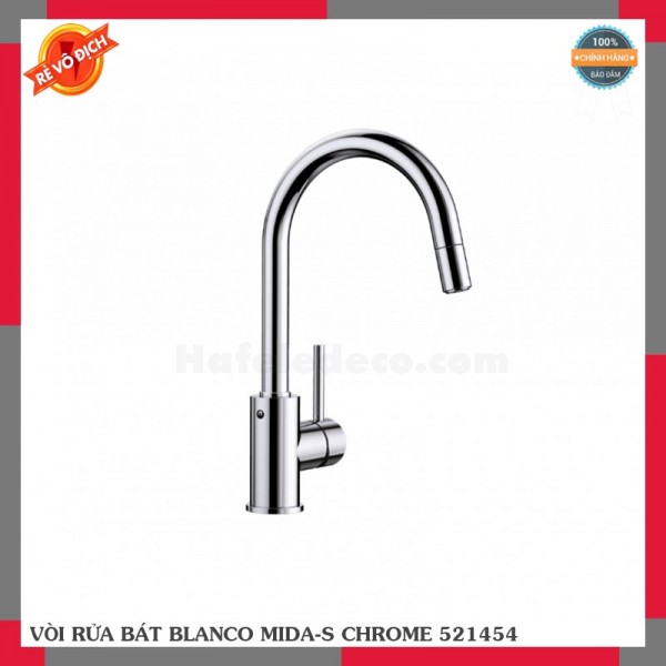 VÒI RỬA BÁT BLANCO MIDA-S CHROME 521454 Nhập khẩu Chính Hãng | HAFELE DECO